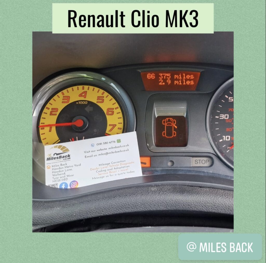 Renault Clio Mileage Correction - Mileage Correction @ Miles Back ...